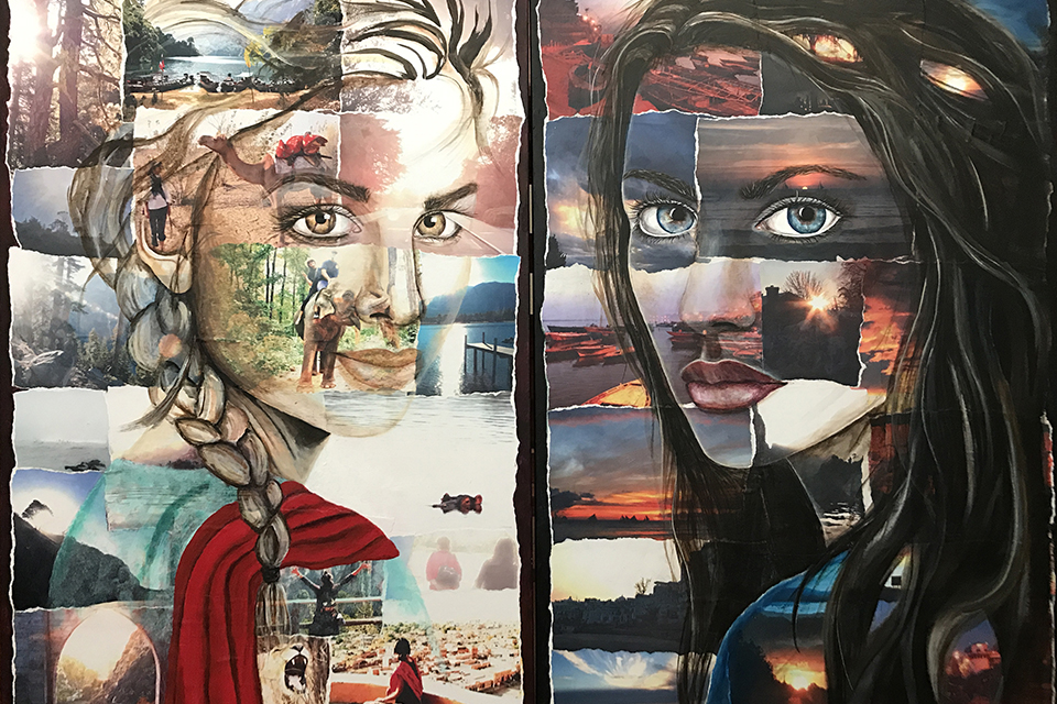 Sunrise and Sunset Mixed Media Portraits – JoDee Luna Art