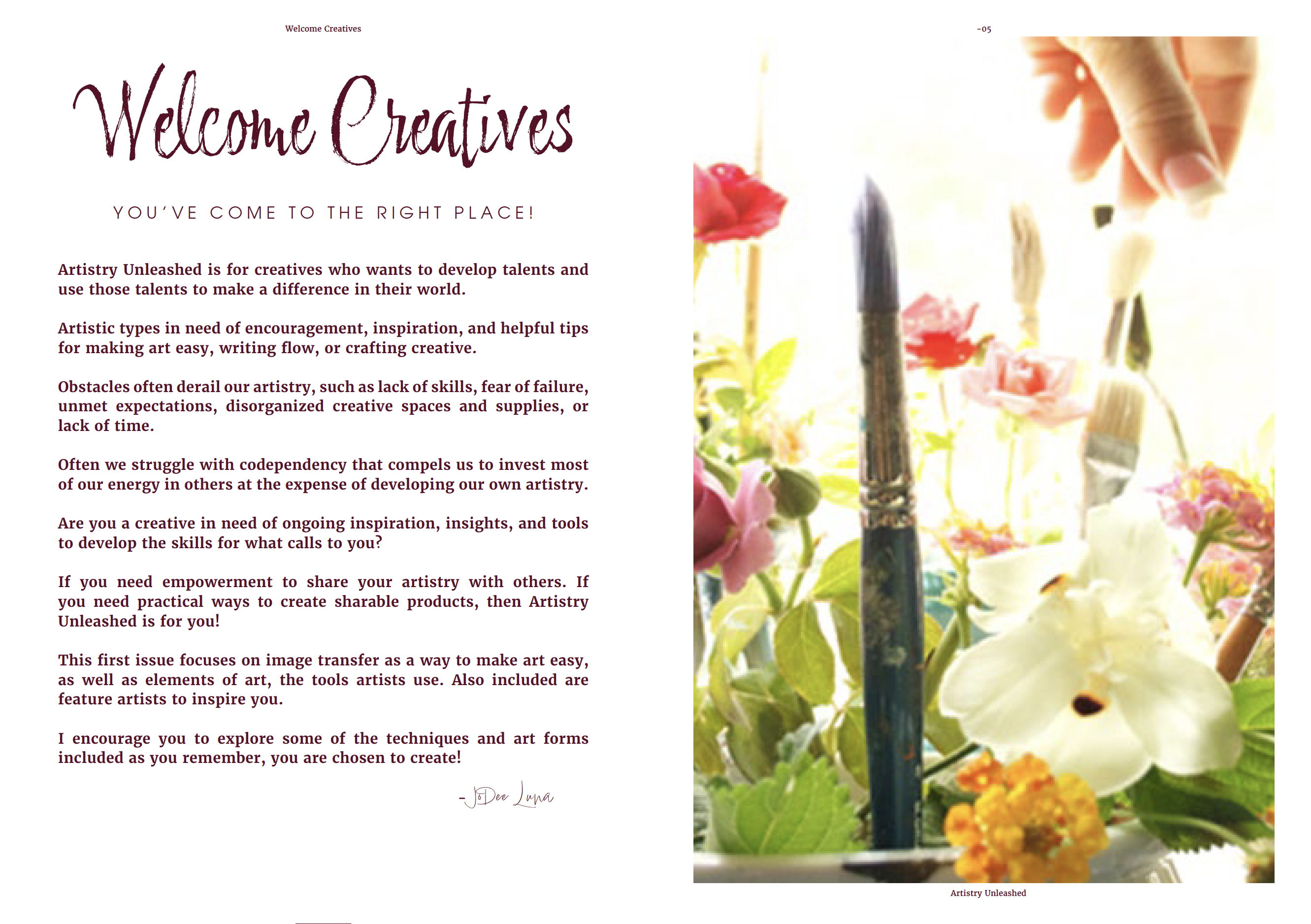 Artistry Unleashed: Inspiration and Resources for Creatives – JoDee Luna Art