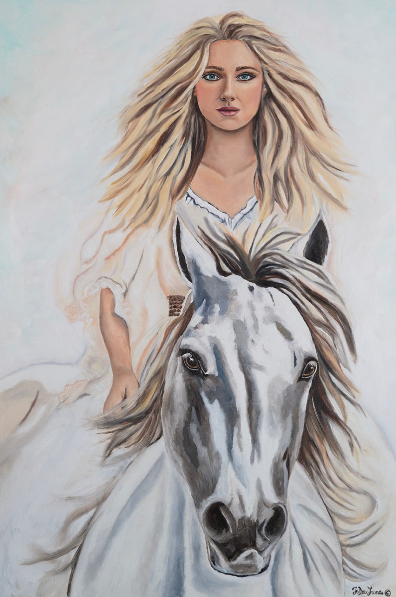 Empowered Women: The Strength Behind ‘Imagine’ Painting – JoDee Luna Art